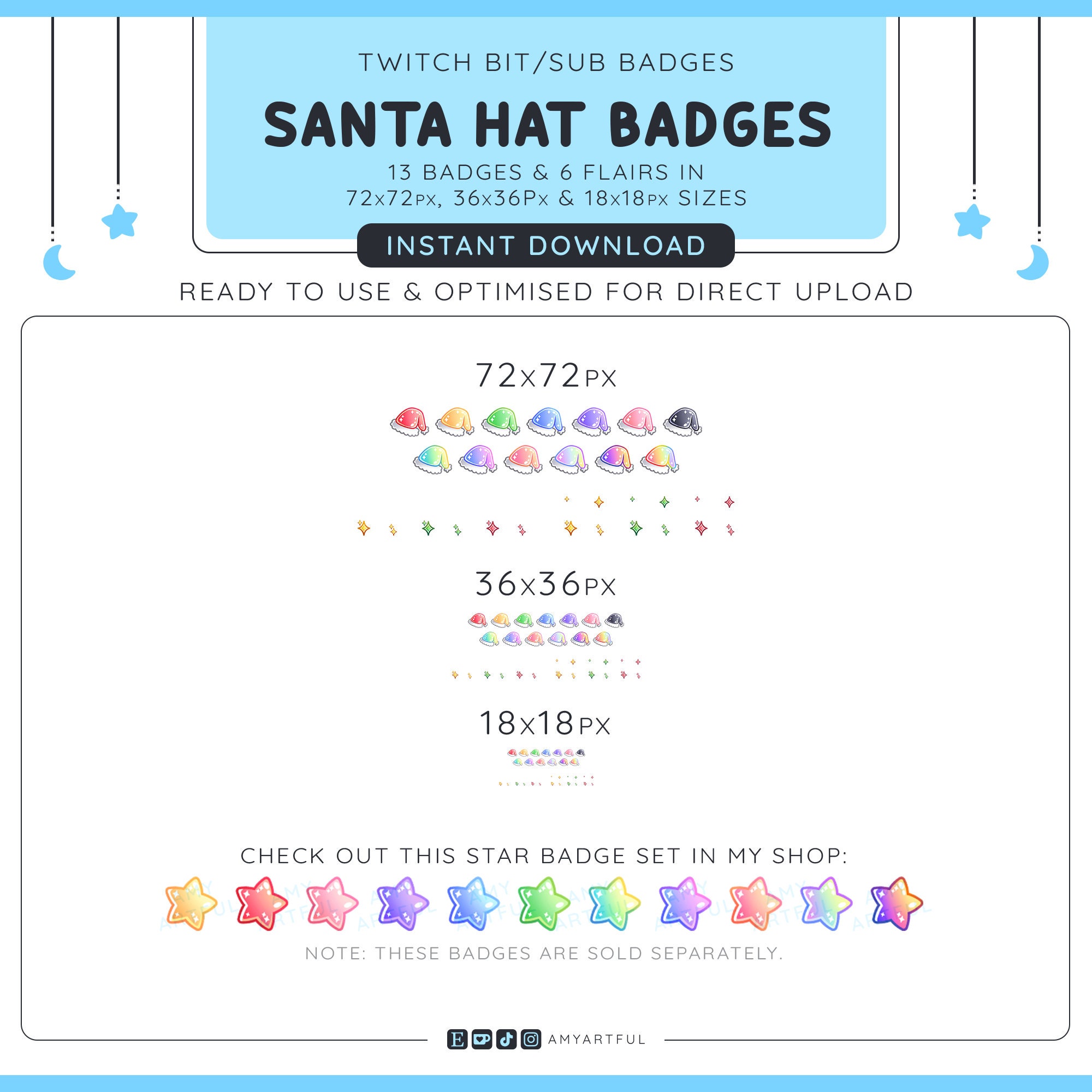 Twitch BIT SUB Badges / Flairs / Emotes / Emojis / Channel Art Pngs ...