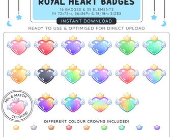 Twitch BIT SUB Badges / Flairs / Emotes / Emojis / Channel Art Pngs ...