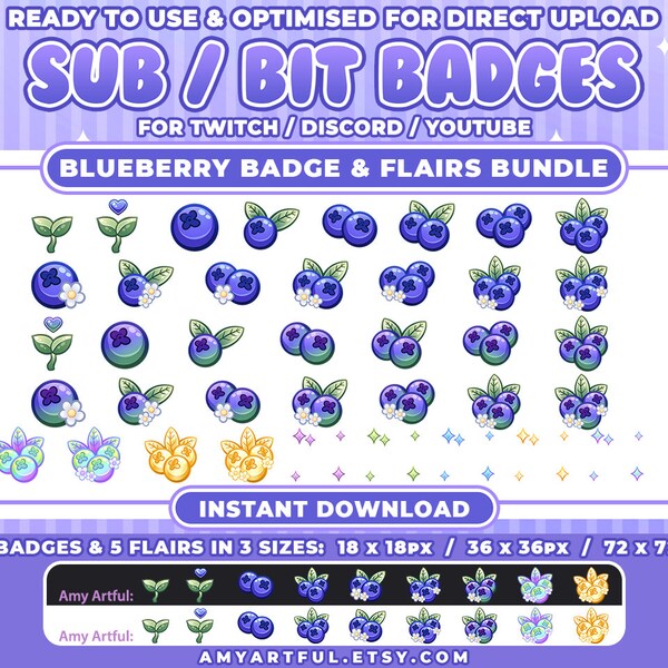 Blueberry - Etsy