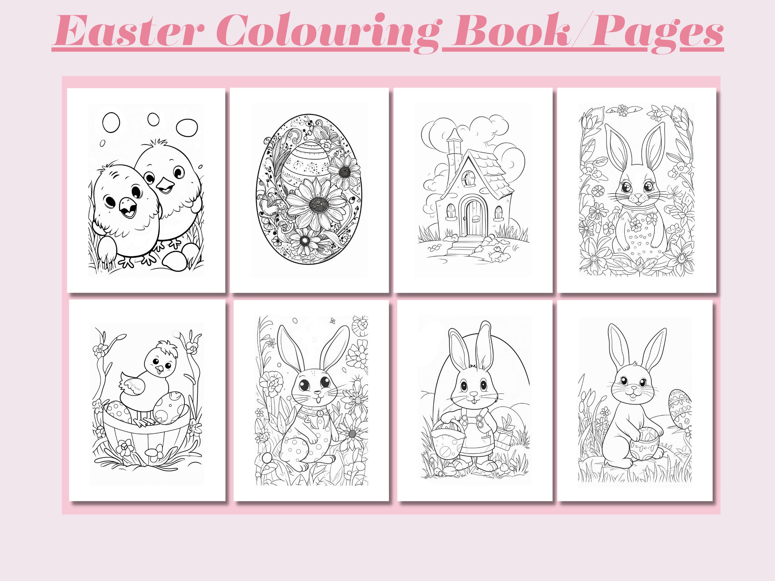 Easter Colouring Book Colouring Pages for Kids Easter Activities Easter ...