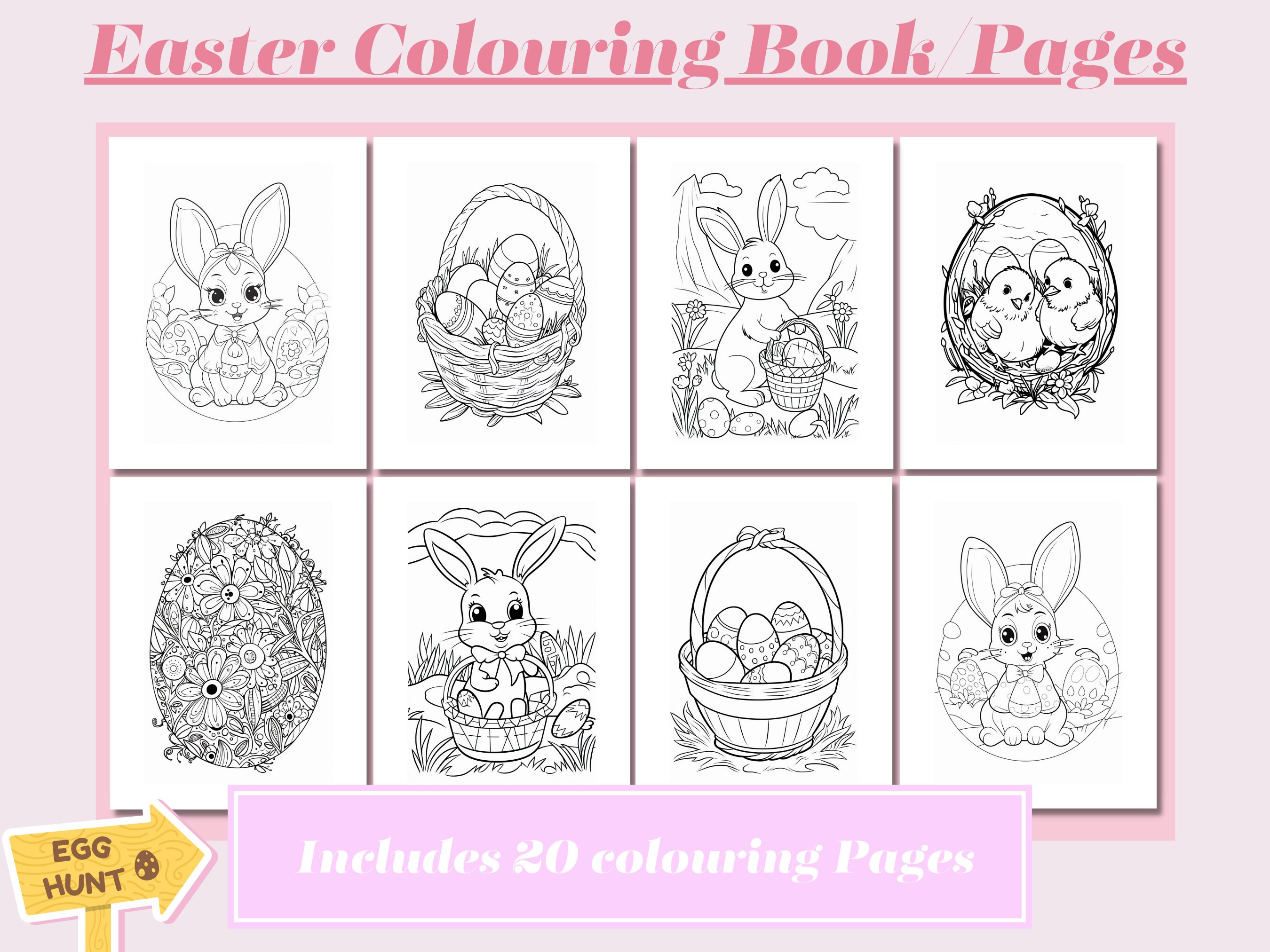 Easter Colouring Book Colouring Pages for Kids Easter Activities Easter ...