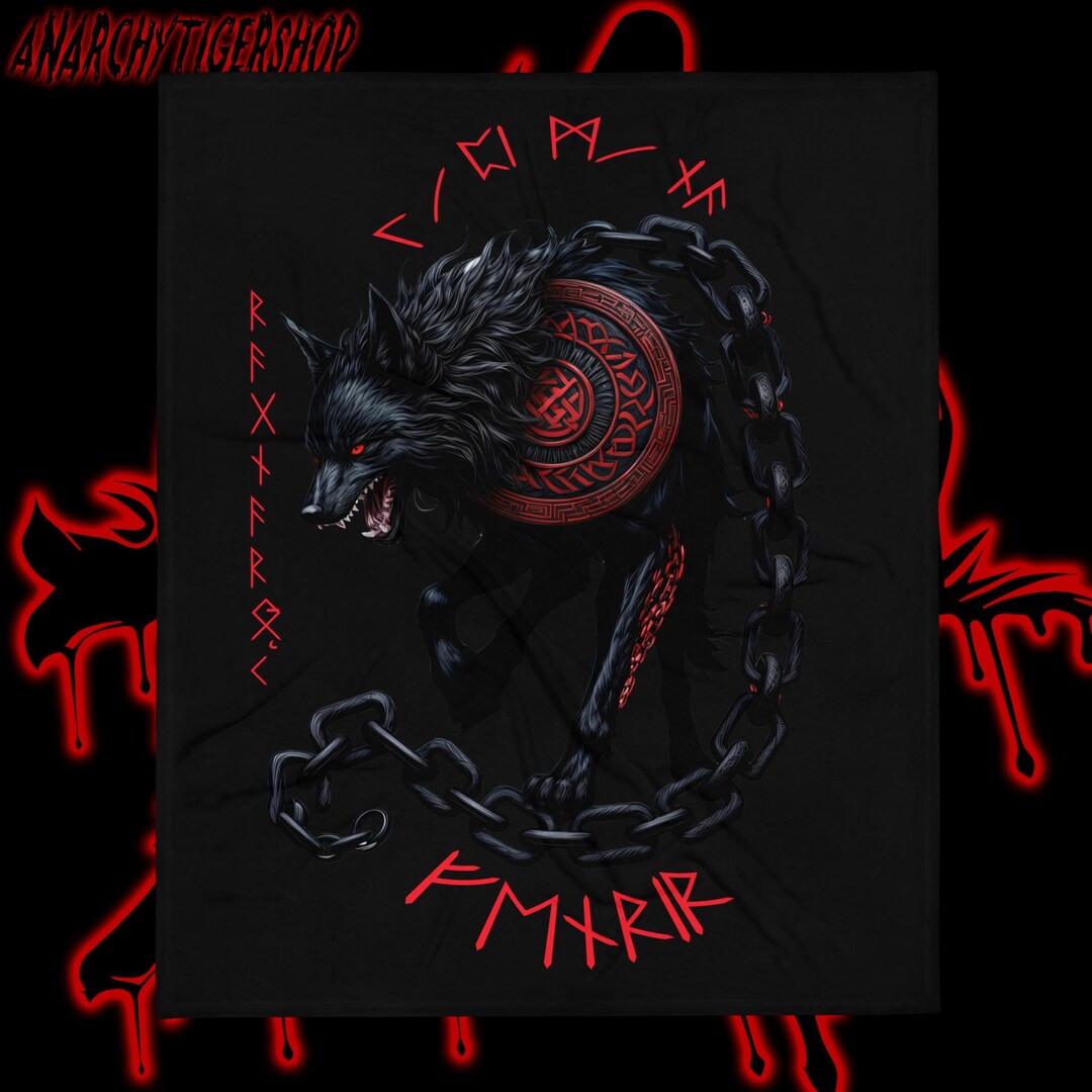 Red Fenrir Blanket - Etsy