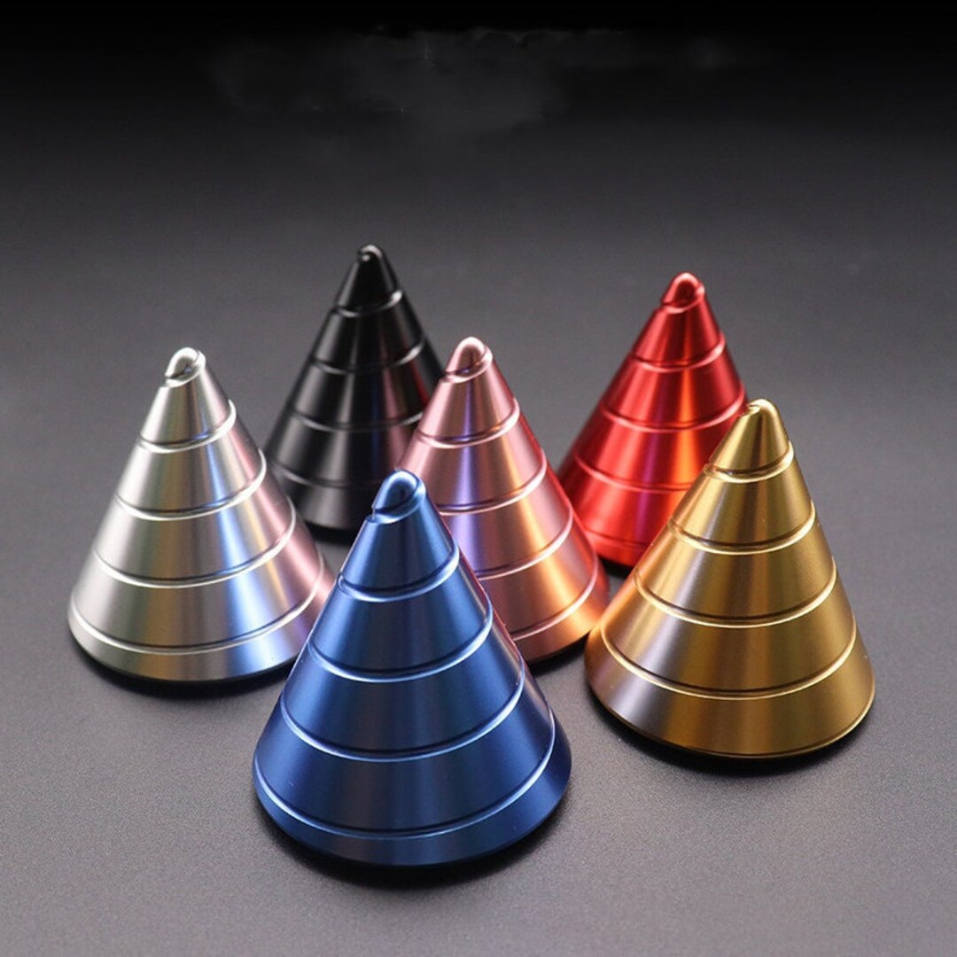 Metal Cone Table Top Spinner / Spiral Pattern Allusion / Anti - Etsy