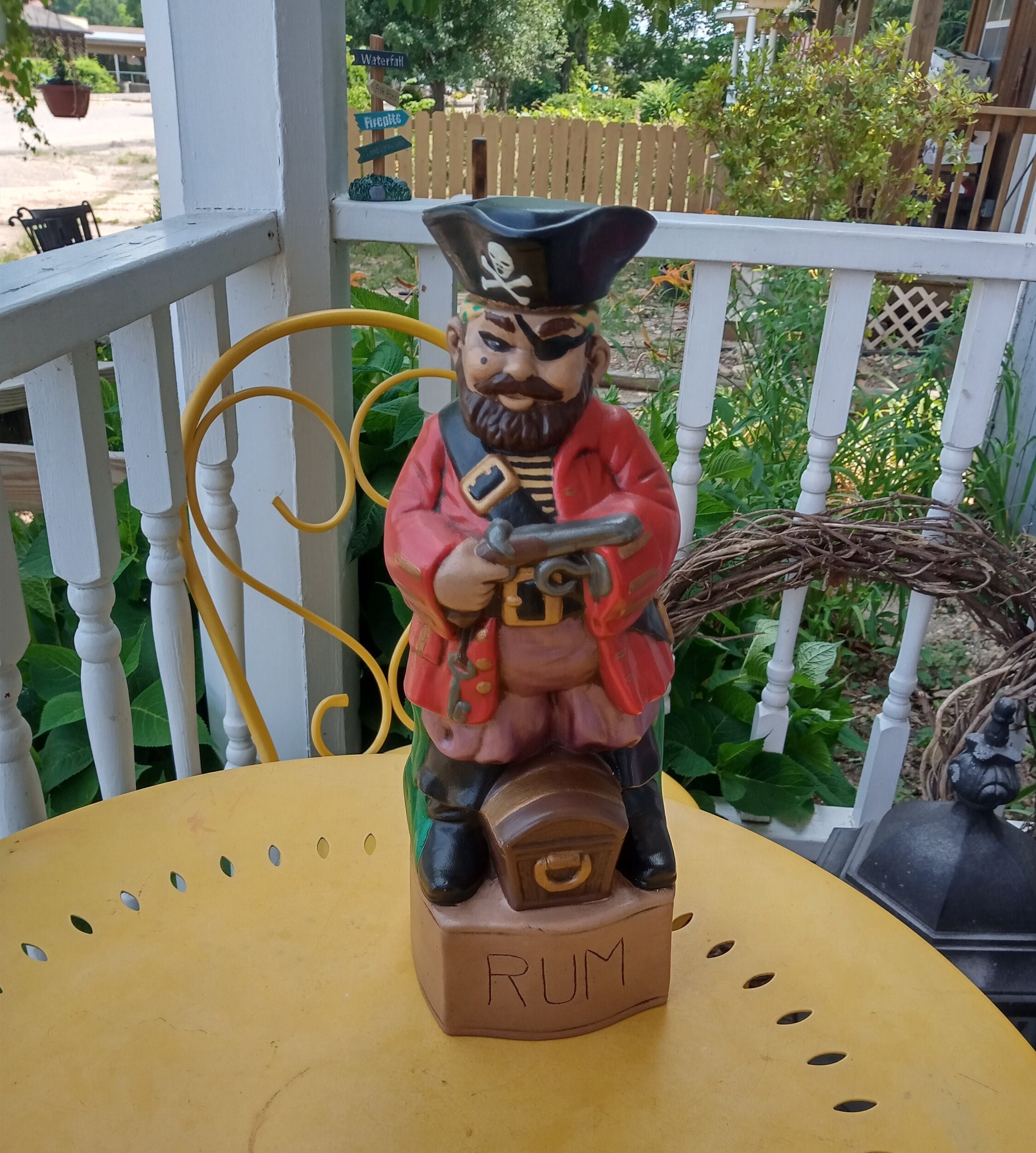 Vintage Handmade Ceramic Pirate Rum Decanter Alberta Moldings - Etsy