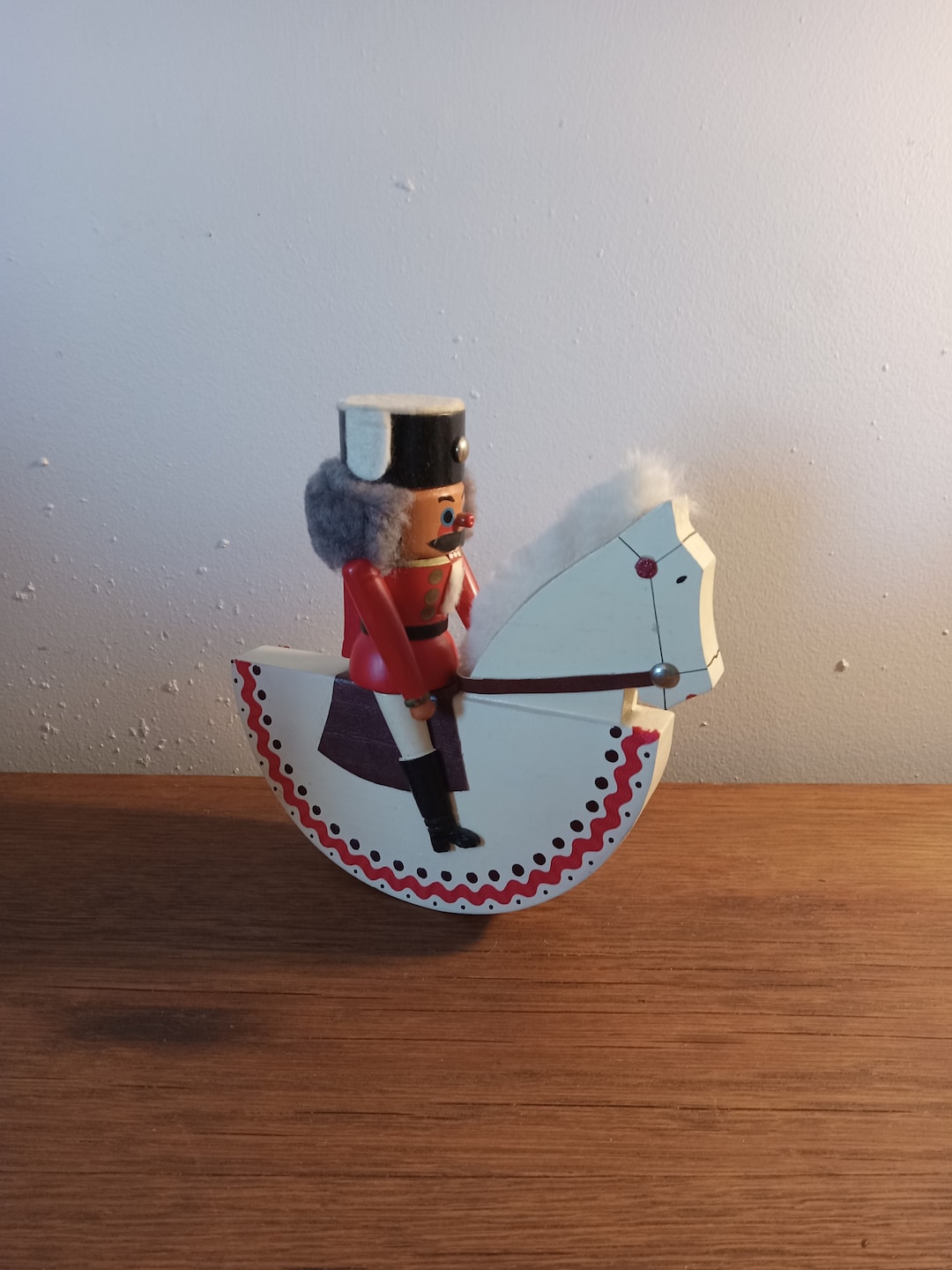 Vintage Wooden Rocking Horse Nutcracker Soldier - Etsy