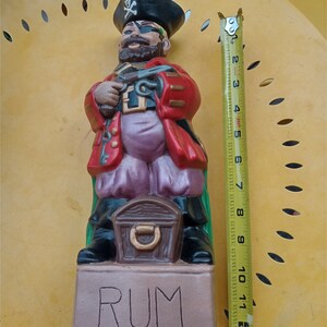 Vintage Handmade Ceramic Pirate Rum Decanter Alberta Moldings - Etsy