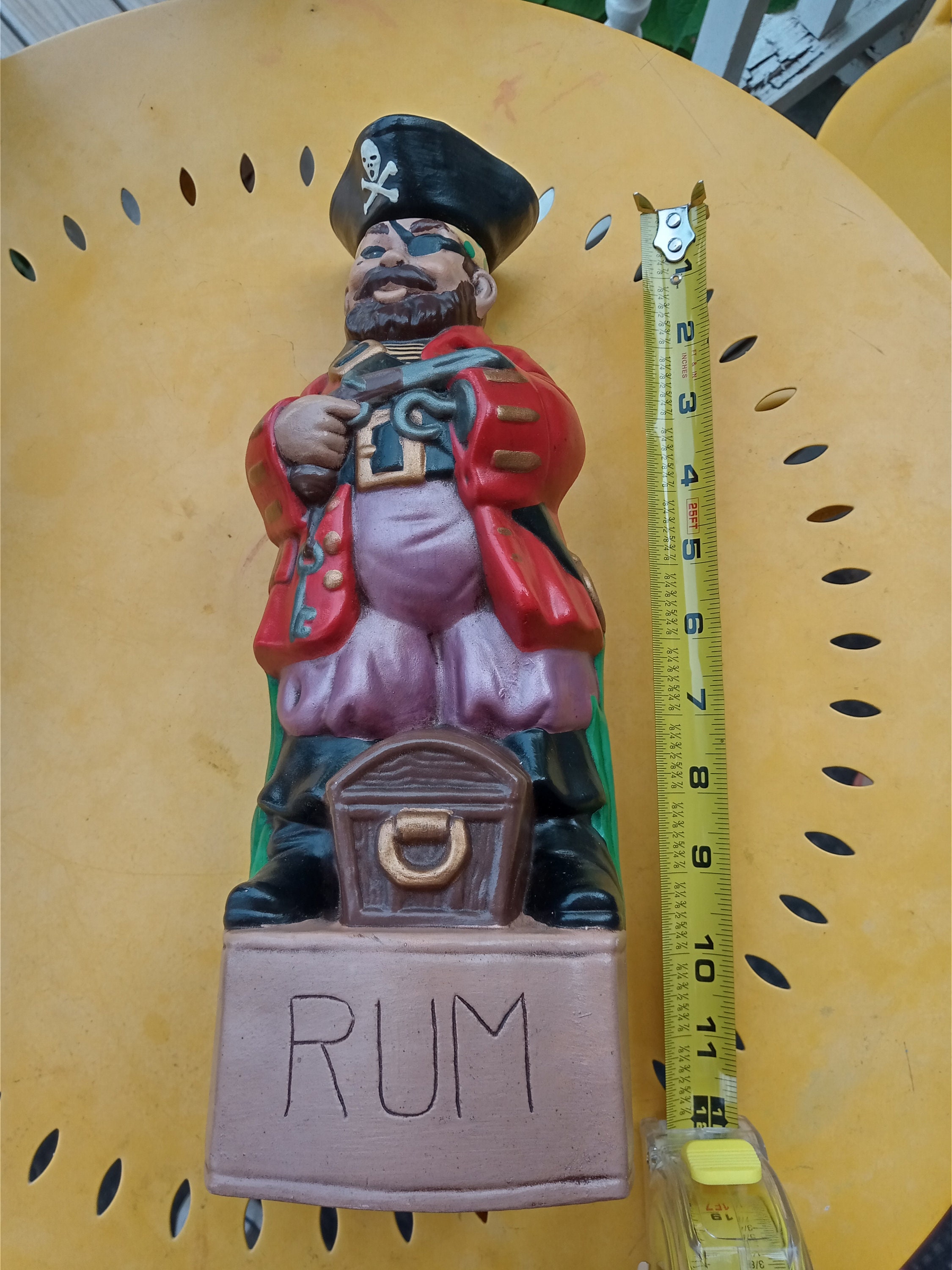 Vintage Handmade Ceramic Pirate Rum Decanter Alberta Moldings - Etsy
