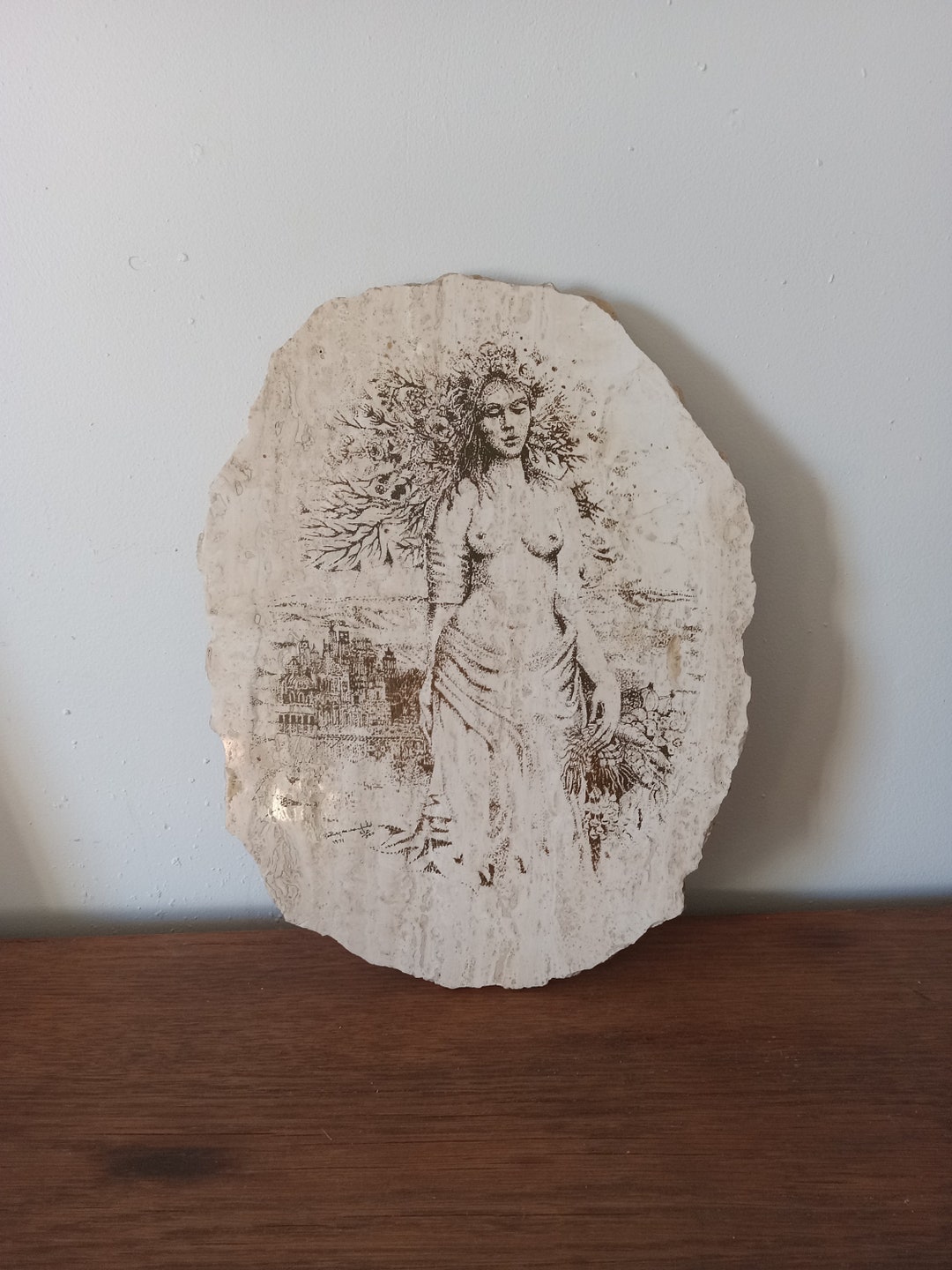 Vintage Rodney M. Winfield Standing Nude Female 1971 Travertine Art - Etsy