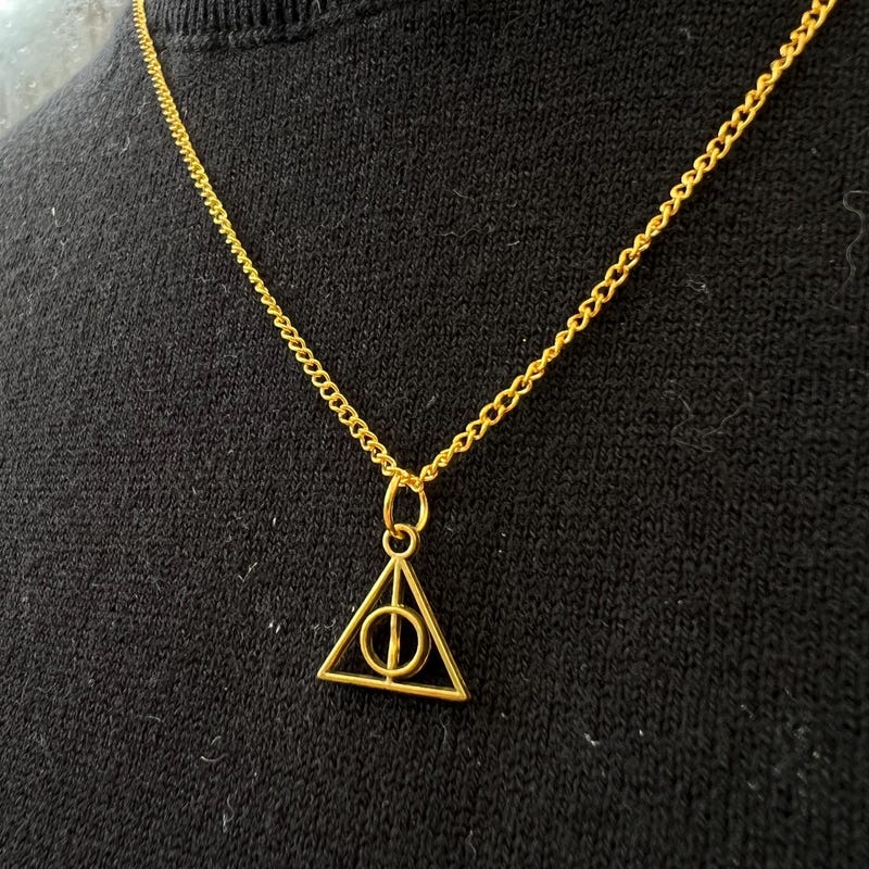 Gold Deathly Hallows Earrings - Etsy