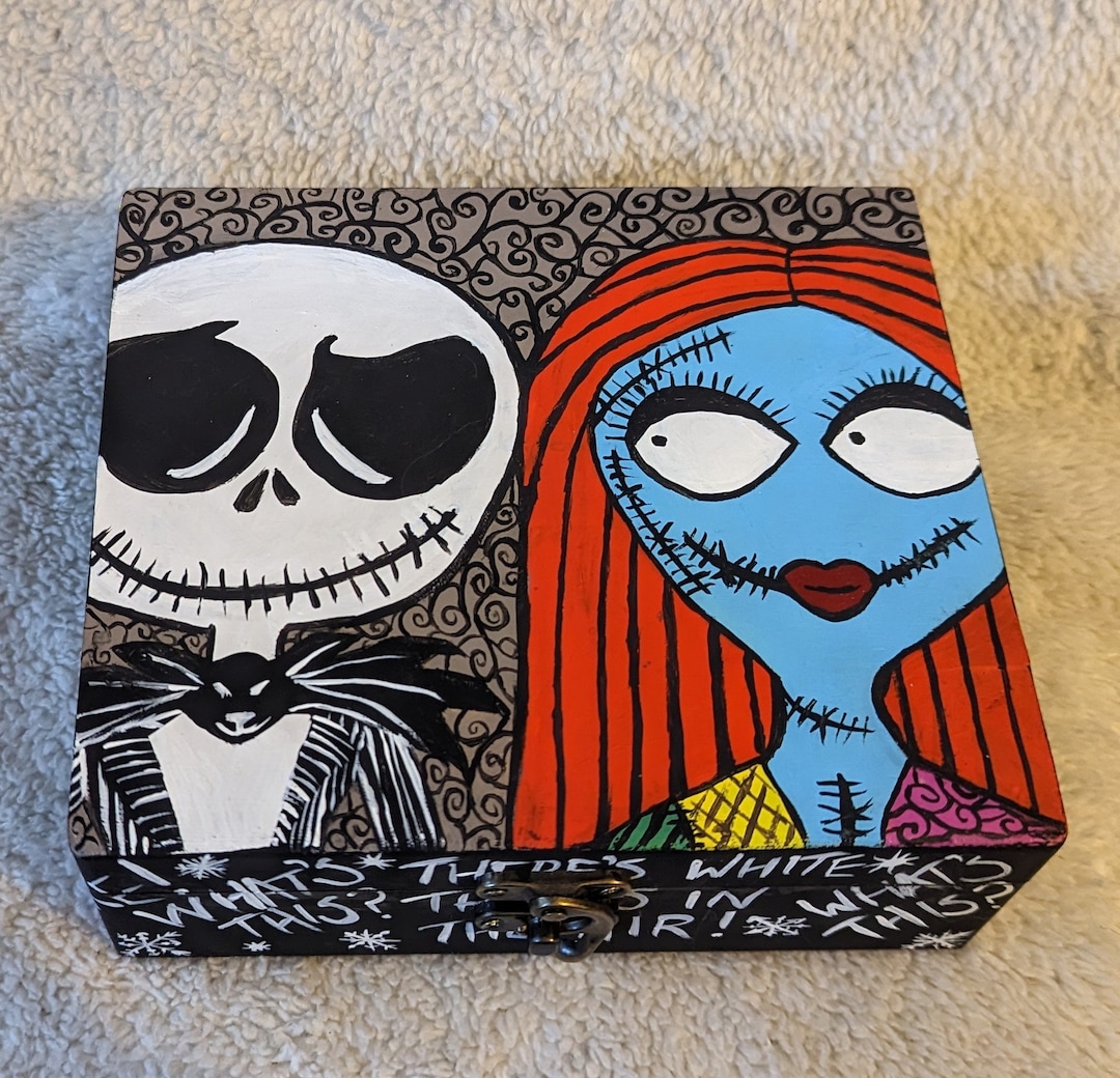 Nightmare Before Christmas Style Rolling/smoking Box - Etsy