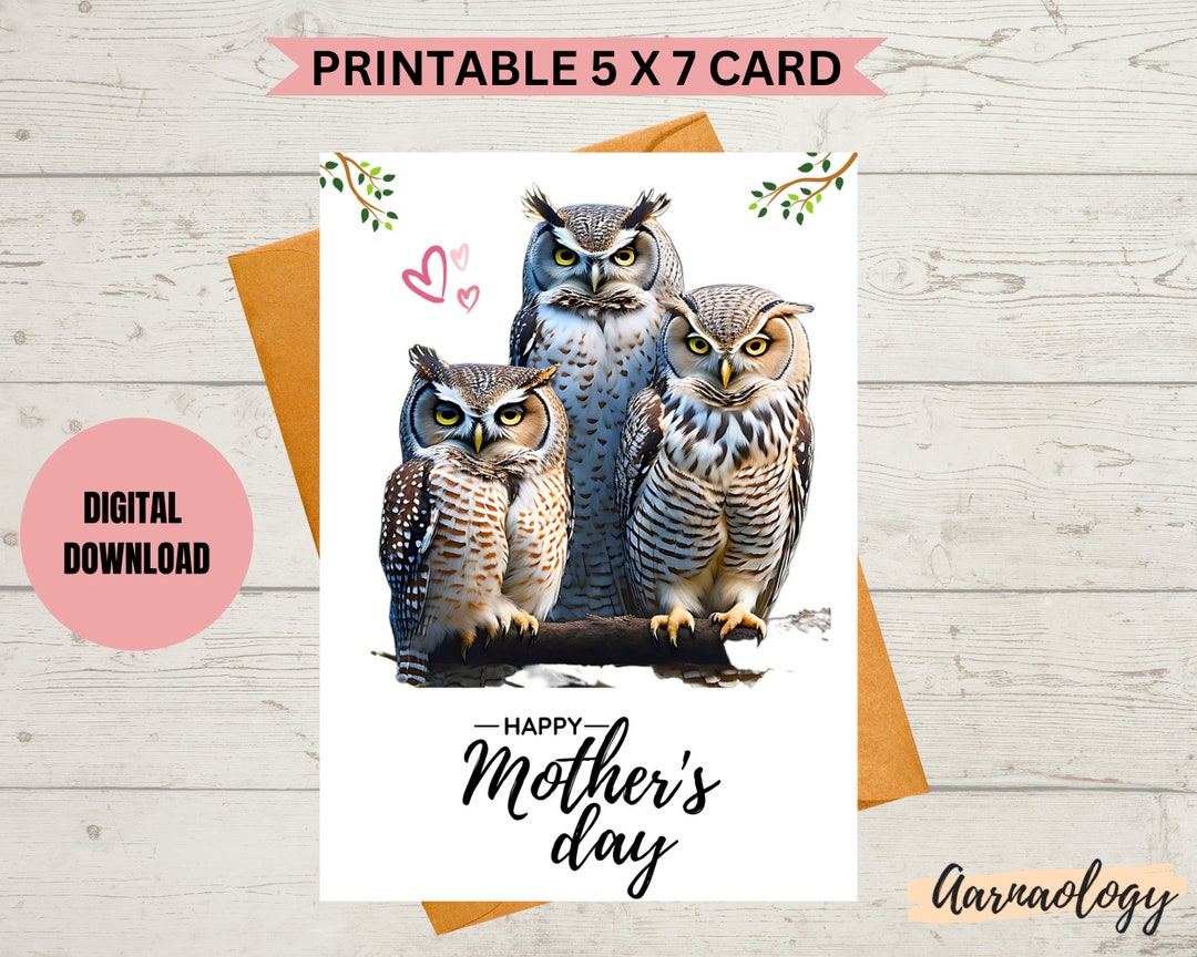 Printable Mothers Day Card, Digital Download, Printable Mother's Day ...