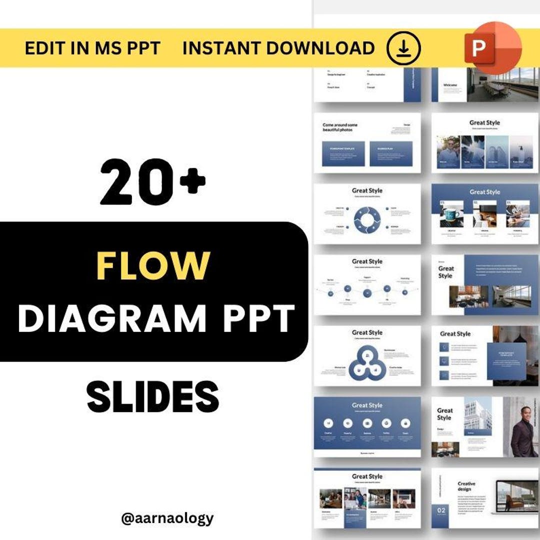 20 Editable Highly Sorted Flow PPT Slides Template | Flow Theme | 20 ...