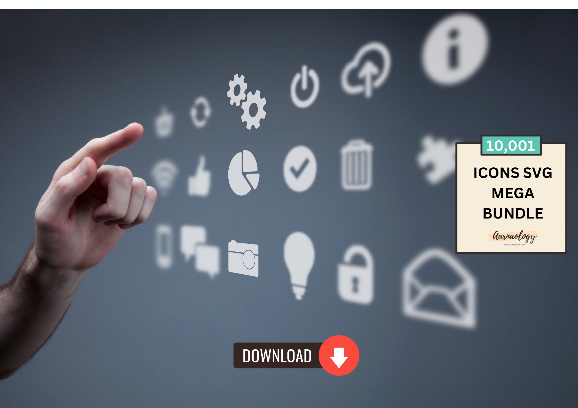 Icons SVG Mega Bundle 10,001 Icons, Icons PPT, Business Icons, Social ...