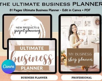 Printable Business Planner Bundle, Small Business, Product and Social ...