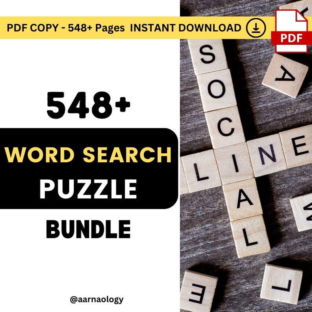 500+ Pages of Word Search Fun: From Animals to Unicorns & Beyond - Etsy