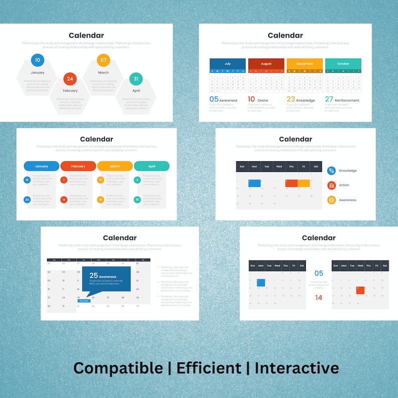 20 Calendar Highly Sorted PPT Editable Slides Template | Calendar Theme ...
