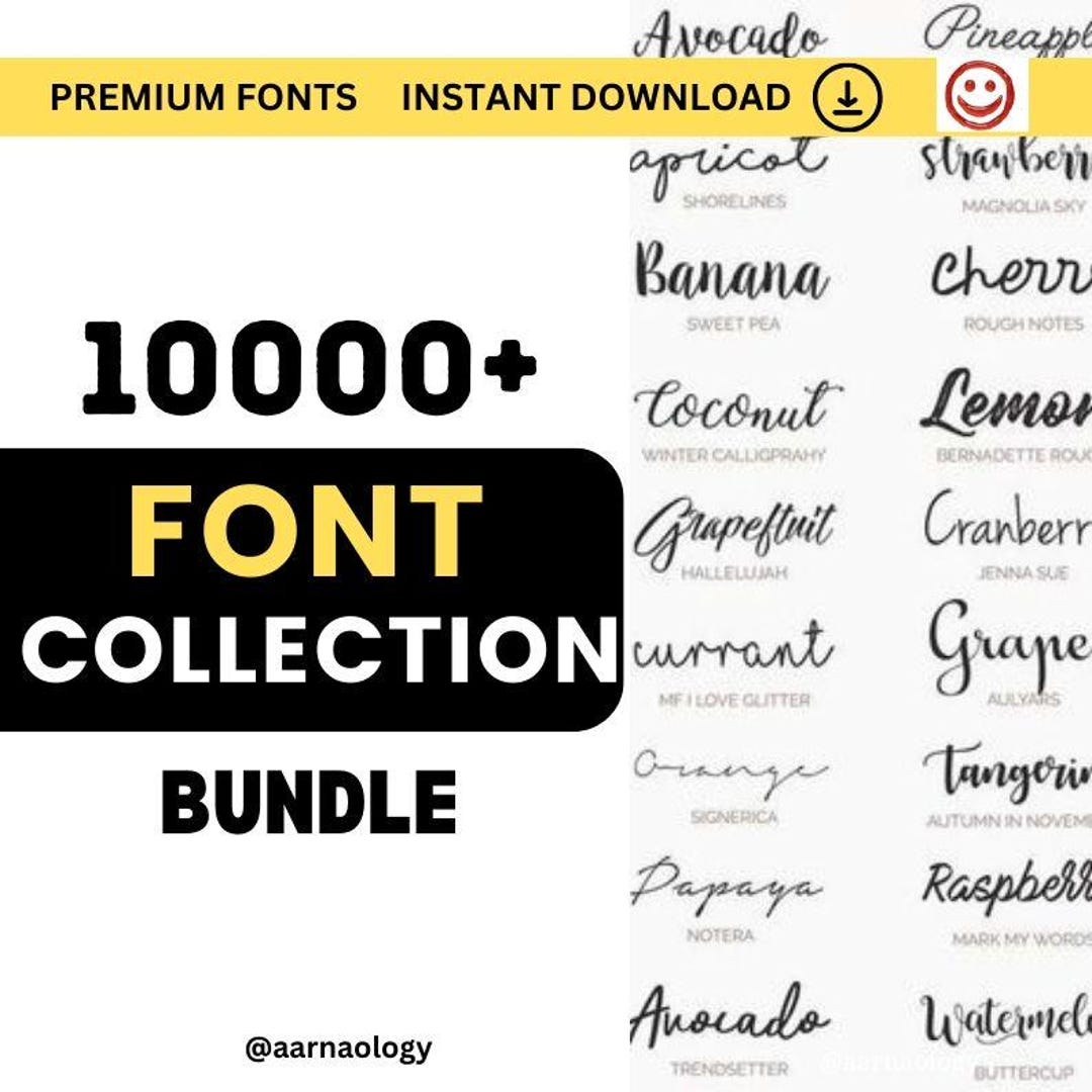 10001 Best Collection of Ultimate Font Bundles | Commercial Use | Massive Collection | All Types ...