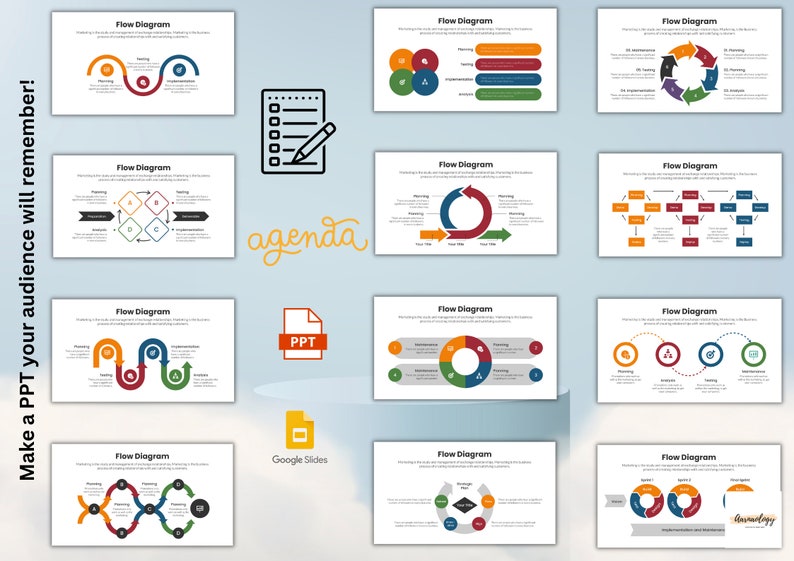20 Editable Highly Sorted Flow PPT Slides Template | Flow Theme | 20 ...
