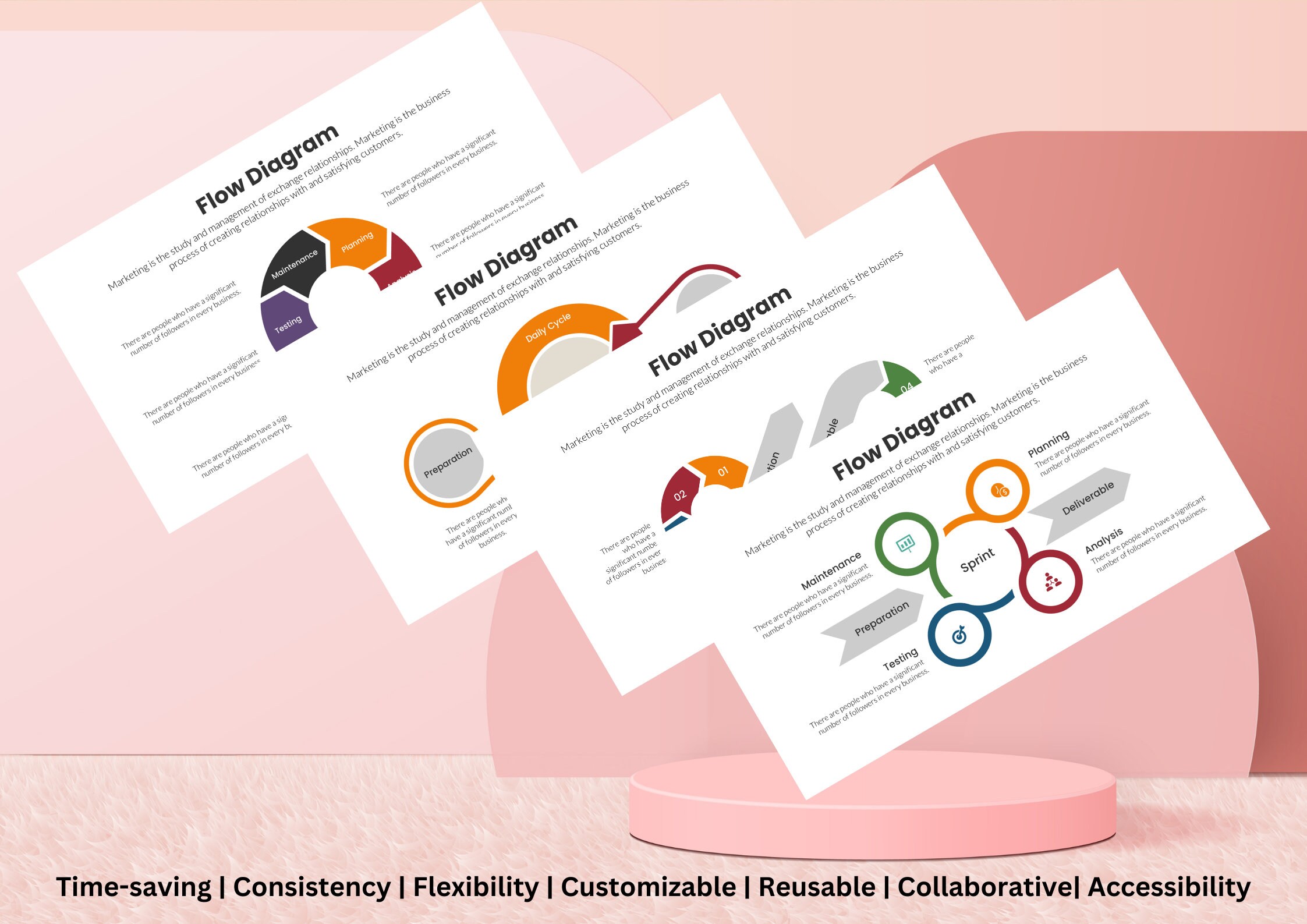 20 Editable Highly Sorted Flow PPT Slides Template | Flow Theme | 20 ...