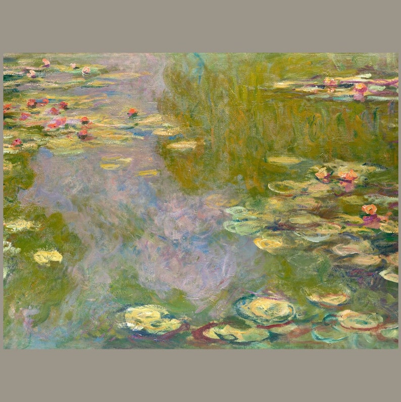 Monet Canvas Print Wall Decor, Vintage Canvas Art Home Decor Canvas ...
