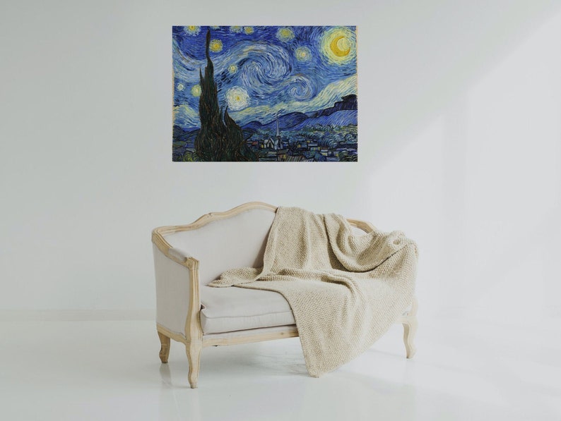 The Starry Night Vincent Van Gogh Dutch Post-impressionist - Etsy