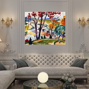 Landscape, Bridge, Huntingdon Valley, Henry Lyman Sayen Abstract Art ...