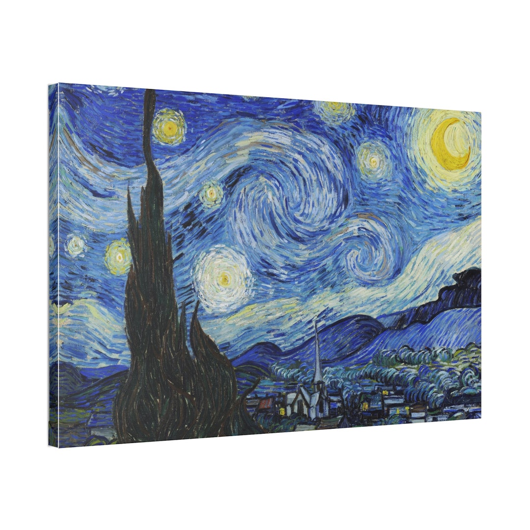 The Starry Night Vincent Van Gogh Dutch Post-impressionist - Etsy