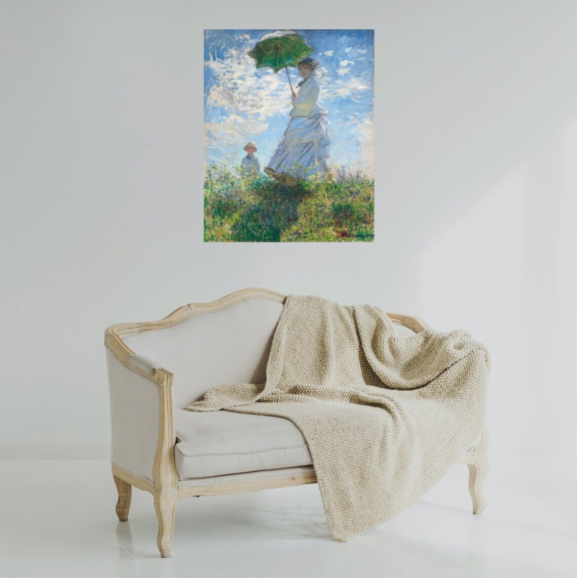 Madame Monet and Her Son, Woman With a Parasol, Claude Monet ...
