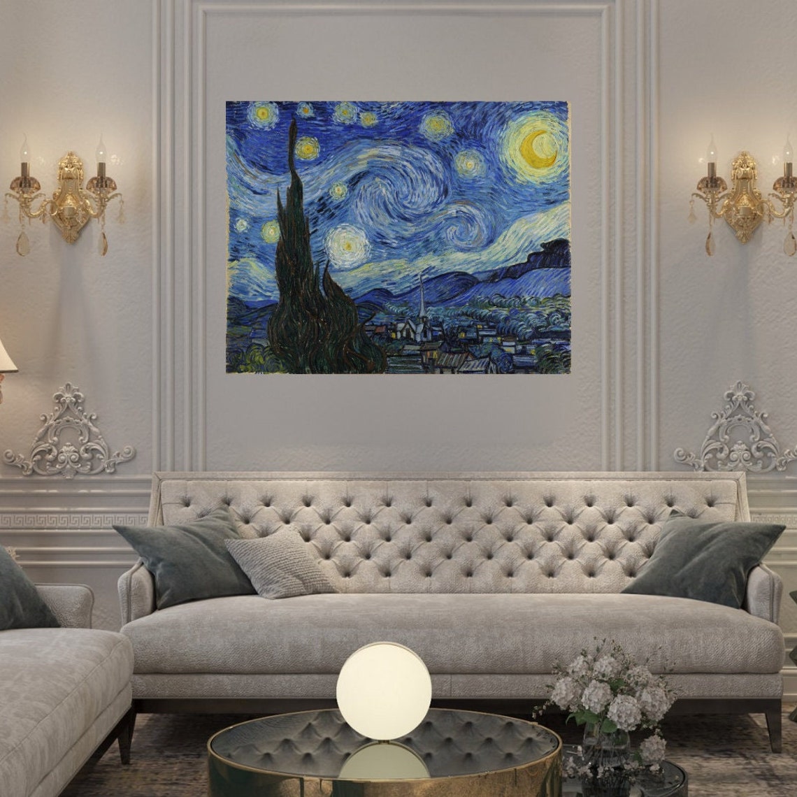 The Starry Night, Vincent Van Gogh, Dutch, Post-impressionist Painting ...
