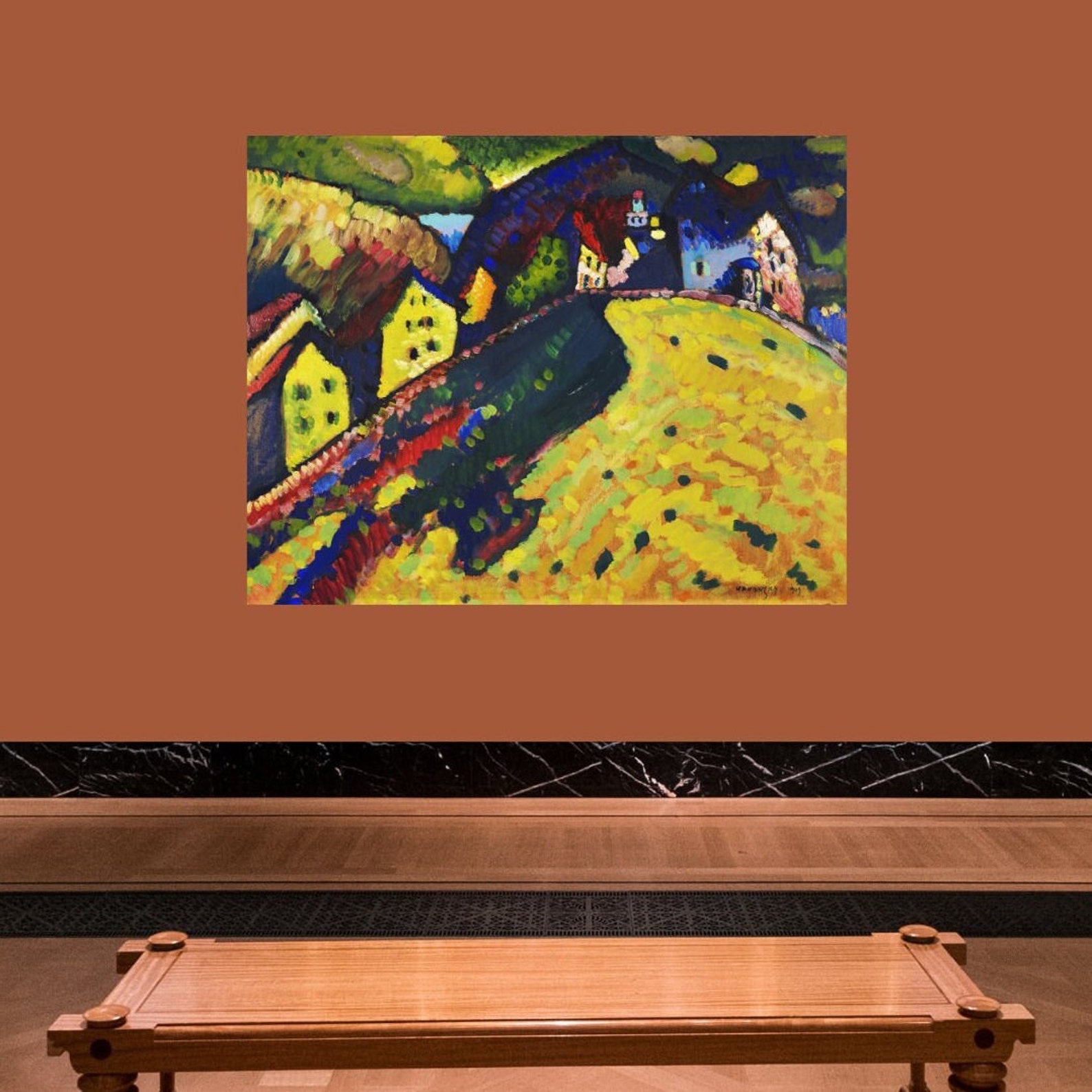 Houses at Murnau, Wassily Kandinsky, Russian Art, Masterpiece, Famous ...