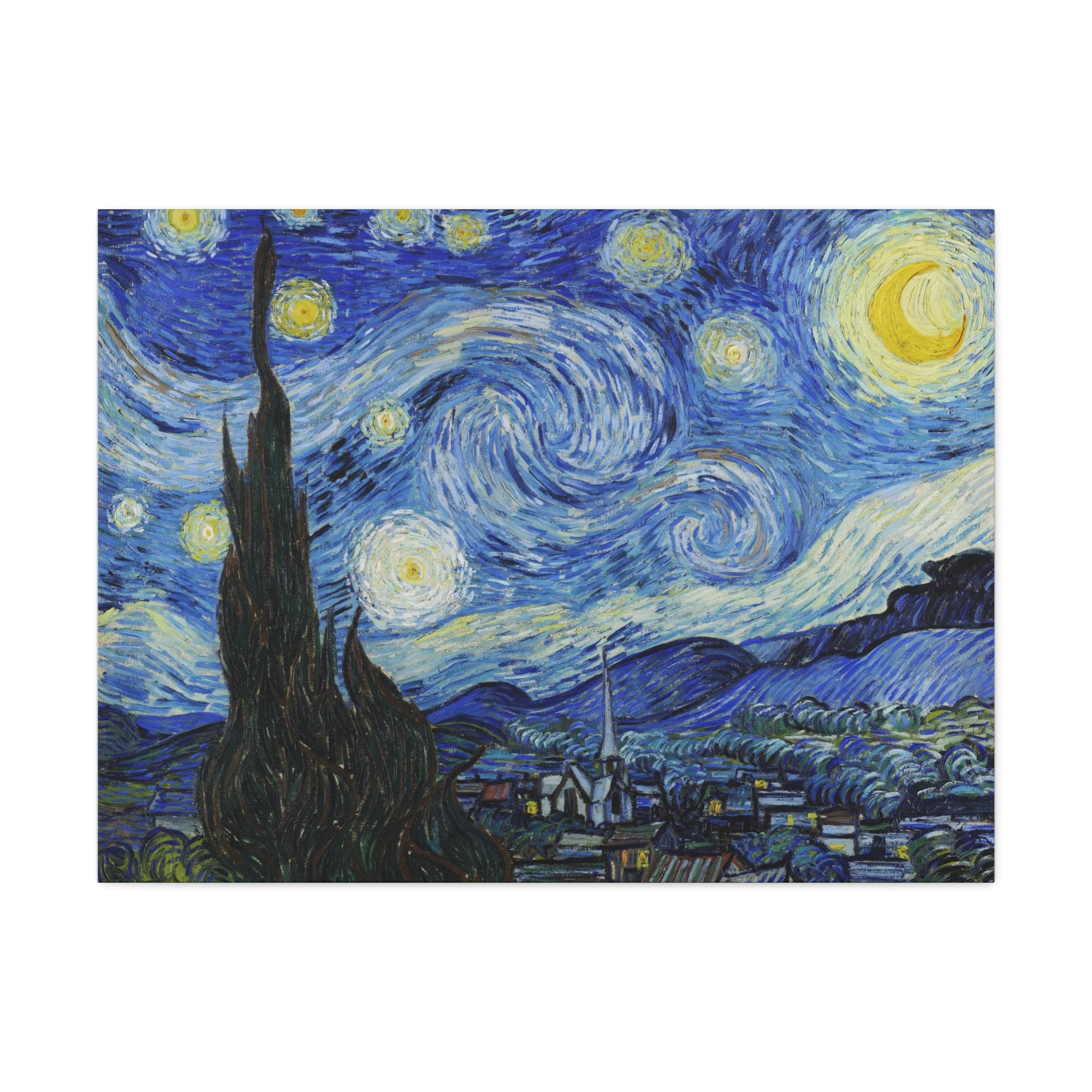 The Starry Night, Vincent Van Gogh, Dutch, Post-impressionist Painting ...