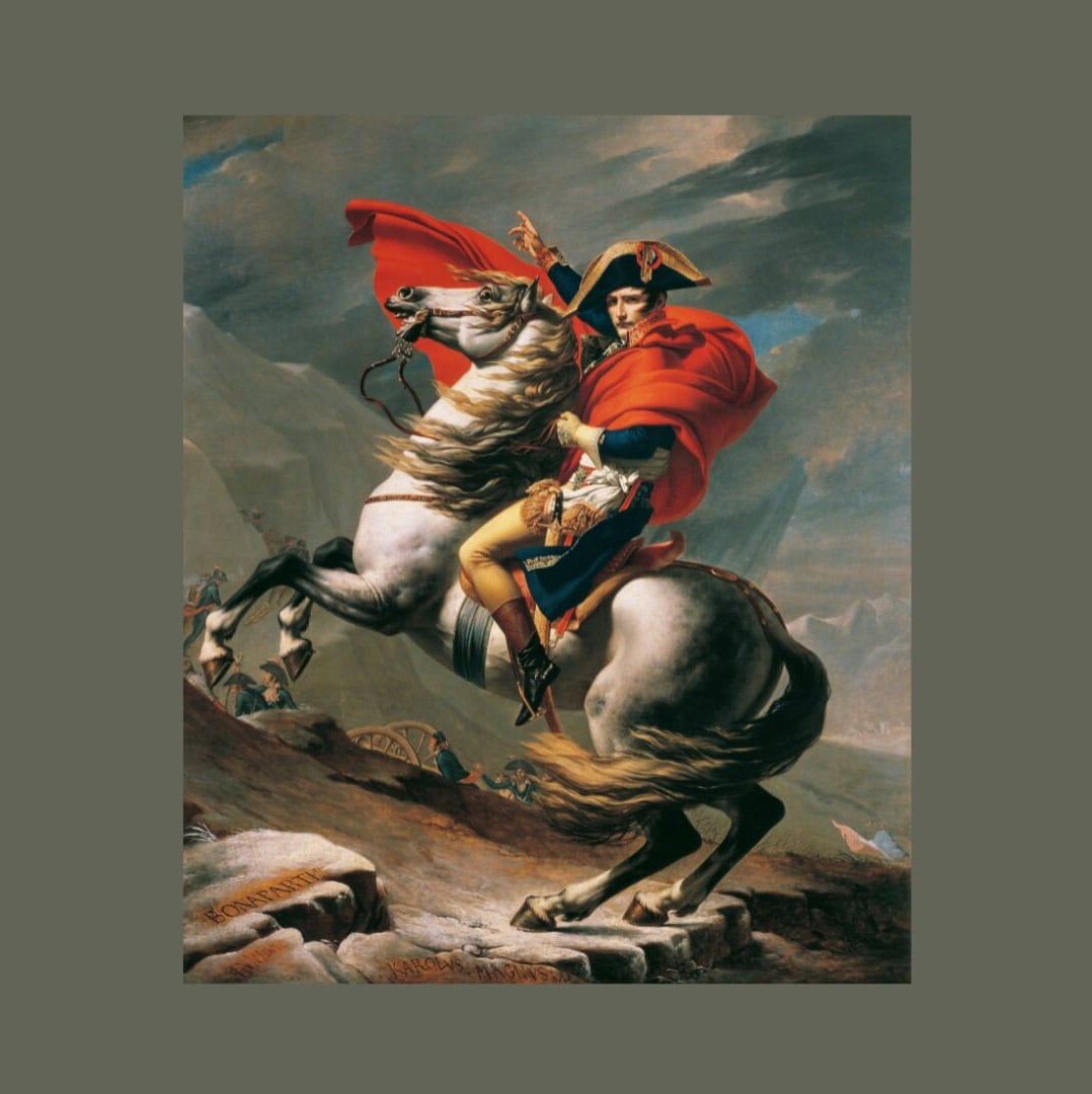 Napoleon Crossing the Alps, Jacques-louis David, French Painter, Canvas ...