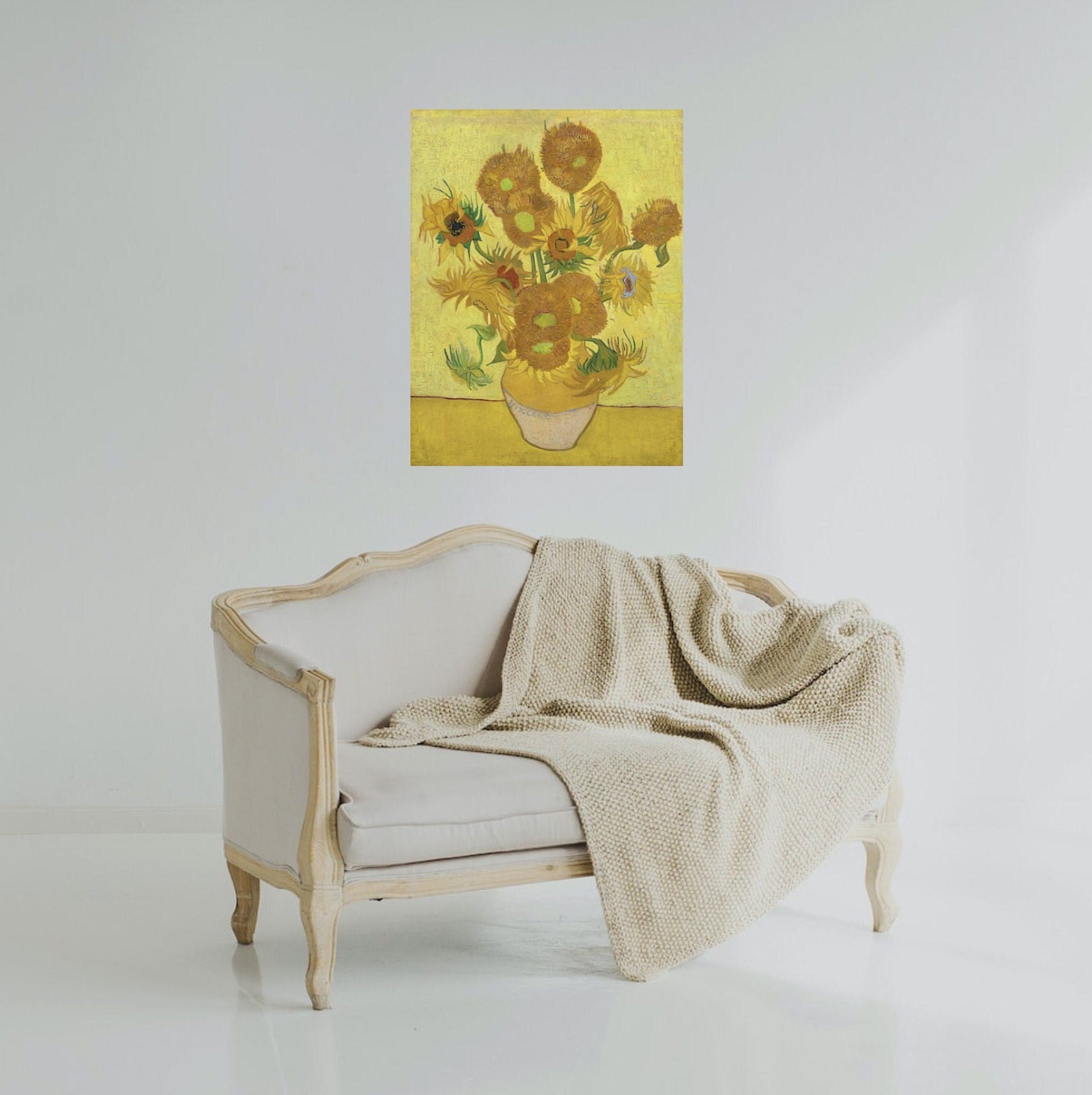 Sunflowers, Vincent Van Gogh, Dutch, Masterpieces, Sunflowers in Vase ...
