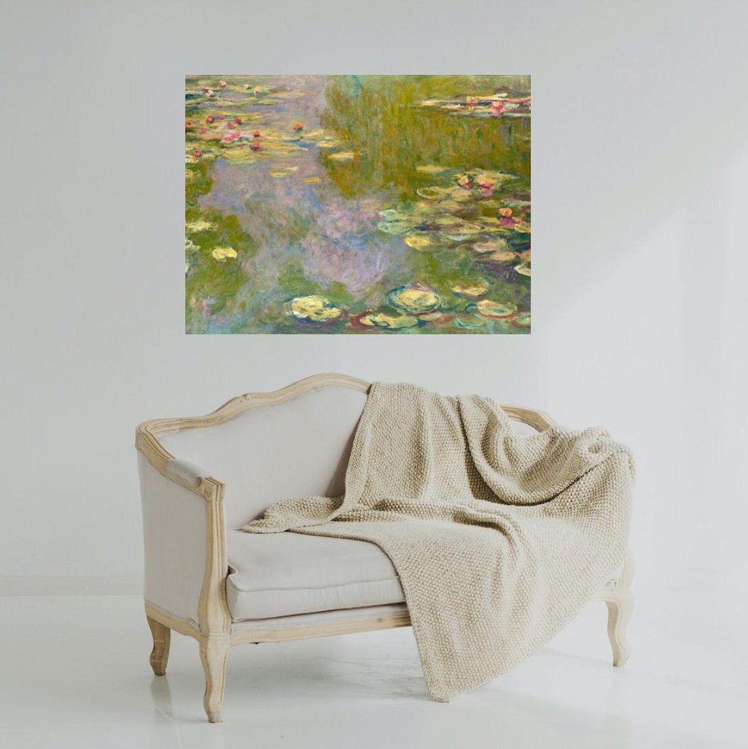 Monet Canvas Print Wall Decor, Vintage Canvas Art Home Decor Canvas ...