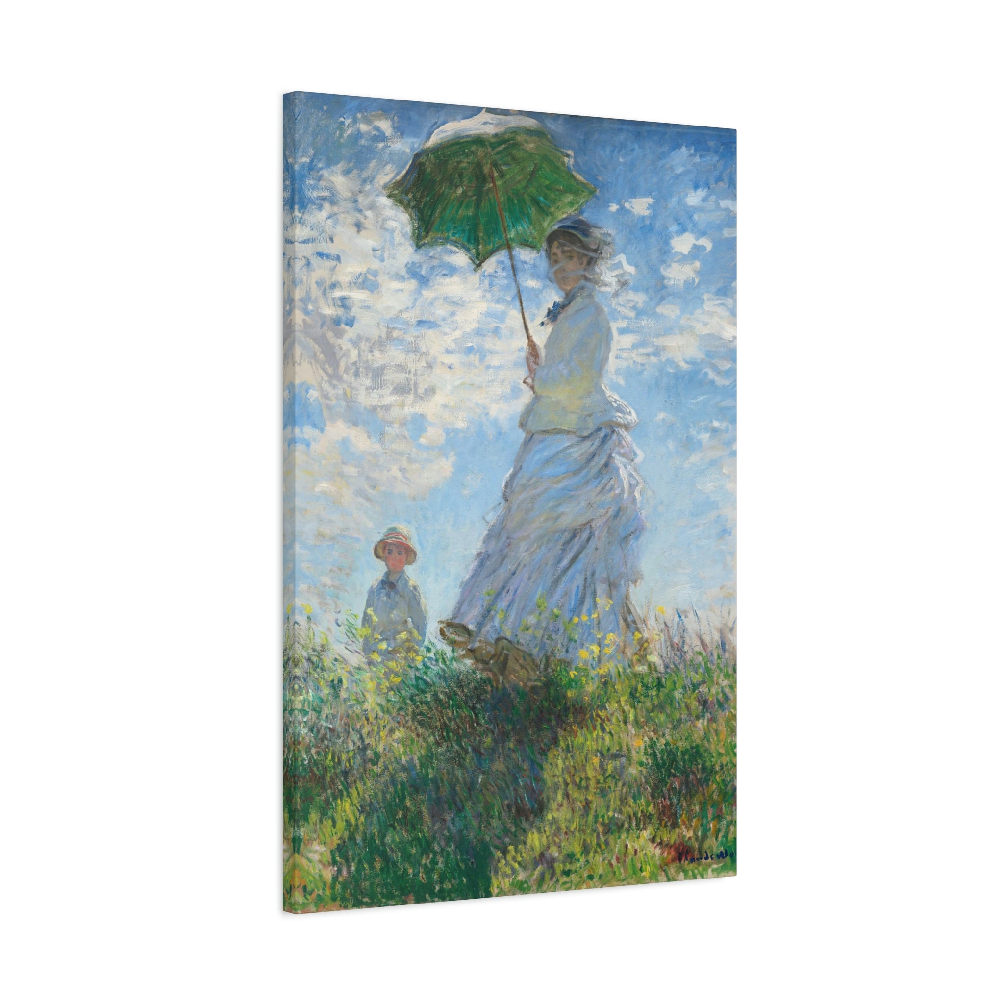 Madame Monet and Her Son, Woman With a Parasol, Claude Monet ...