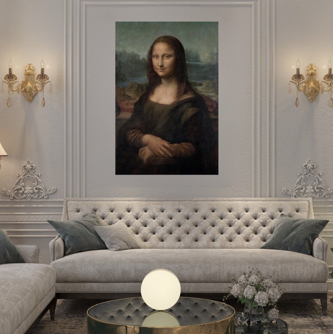 The Mona Lisa Leonardo Da Vinci Italian Painter - Etsy