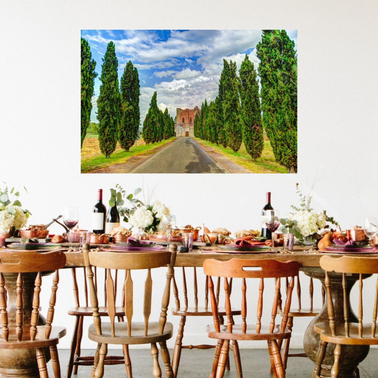 Italian Homestead Canvas Print Wall Decor, Canvas Art Home Decor Canvas ...