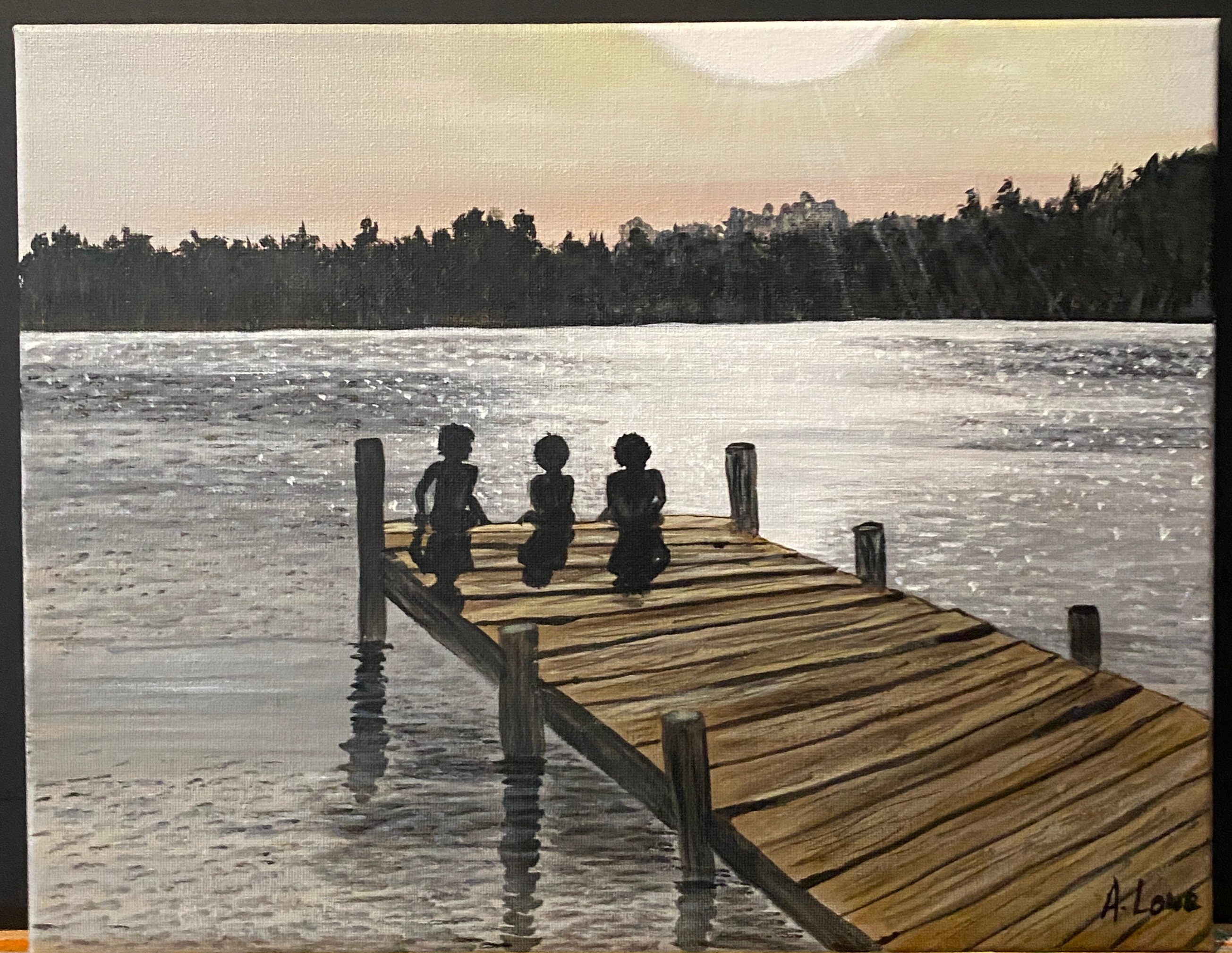 Summer Memories / Children on the Dock / Kids in the Summer / Sitting ...