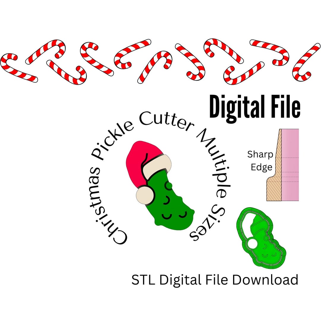 Christmas Pickle Cutter STL File Digital Download - Etsy