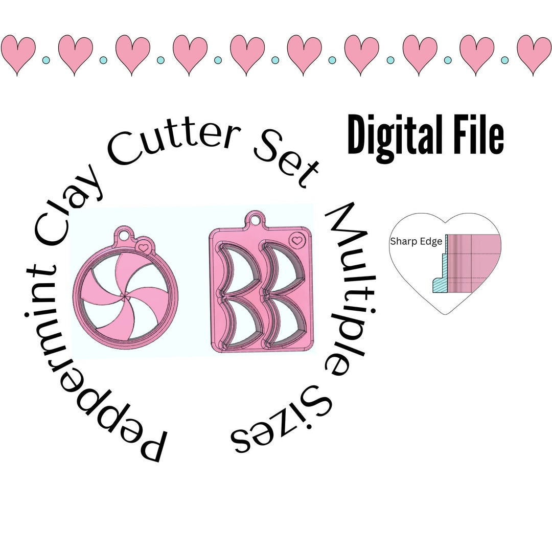 Peppermint Clay Cutter Set STL Digital Download - Etsy