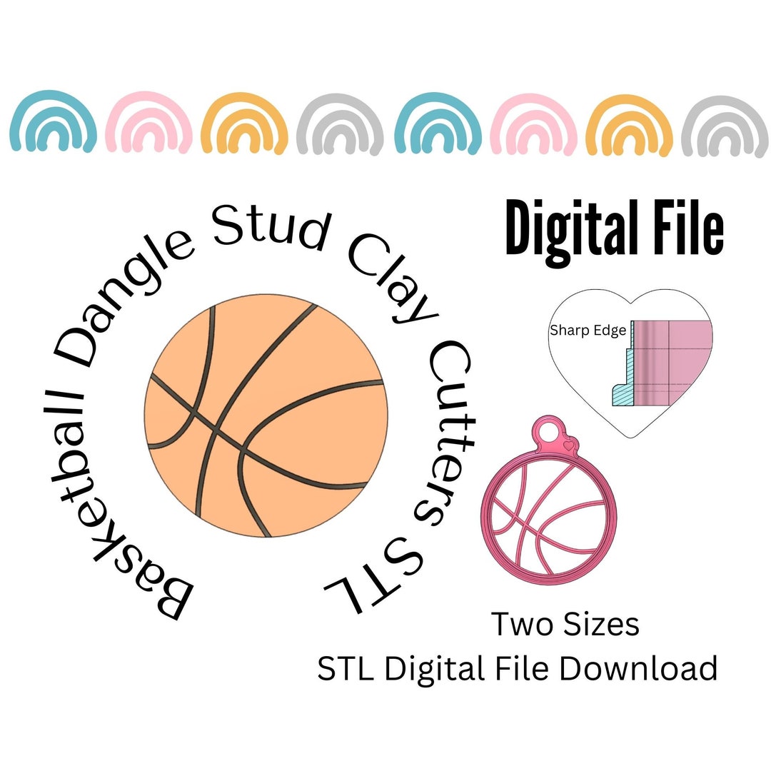 Basketball Clay Cutter STL File Digital Download - Etsy