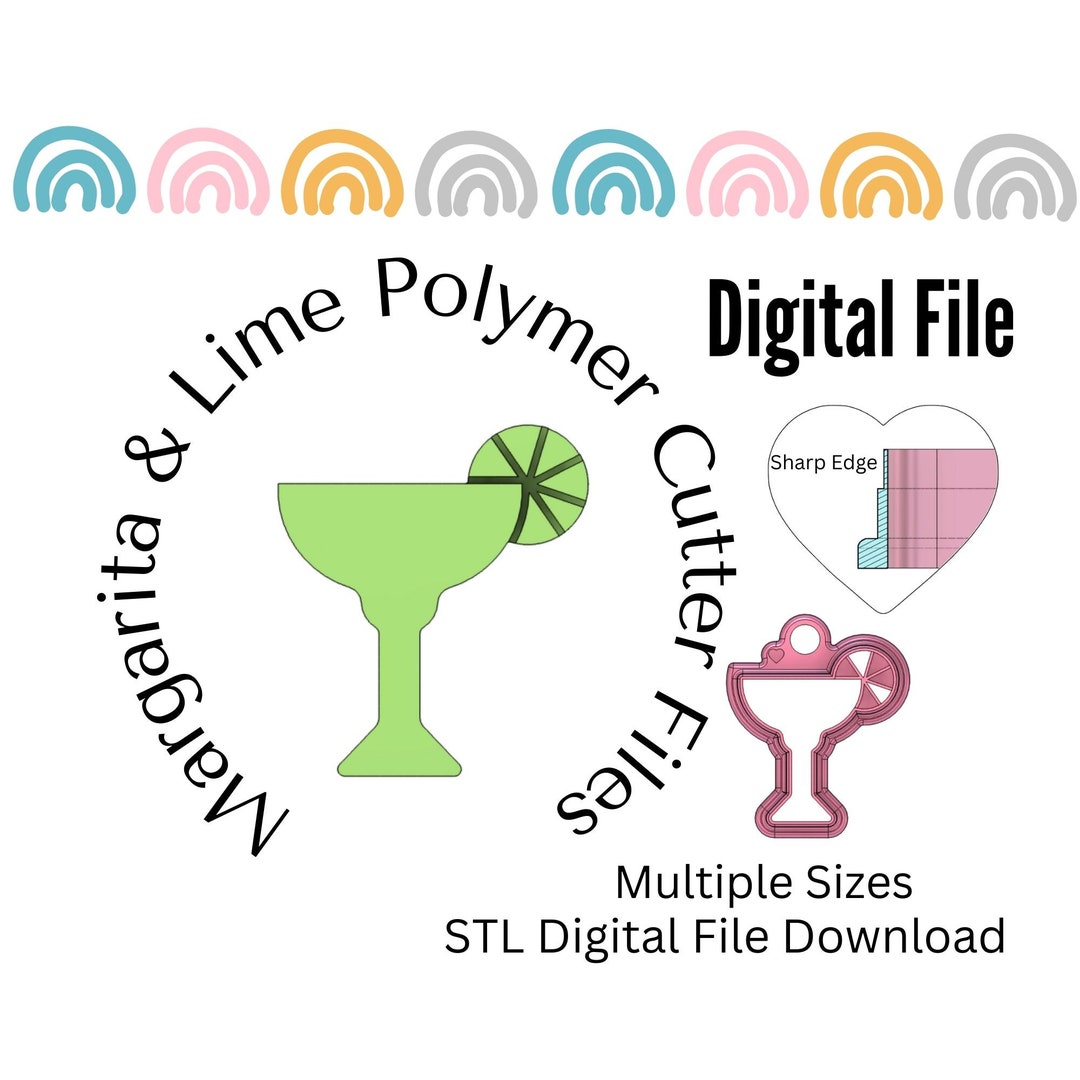 Margarita Cinco De Mayo Clay Cutter STL Digital Download Files - Etsy