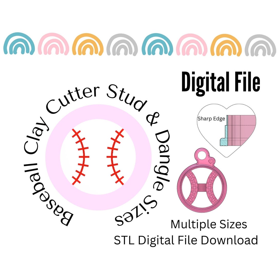 Baseball Sports Clay Cutter STL File Digital Download - Etsy