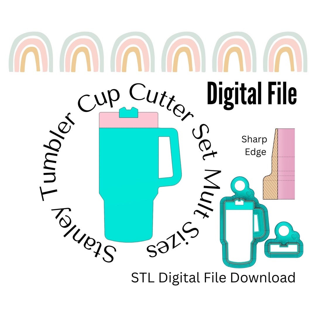Tumbler Cup Cutter Set STL File Digital Download Clay Cutter - Etsy