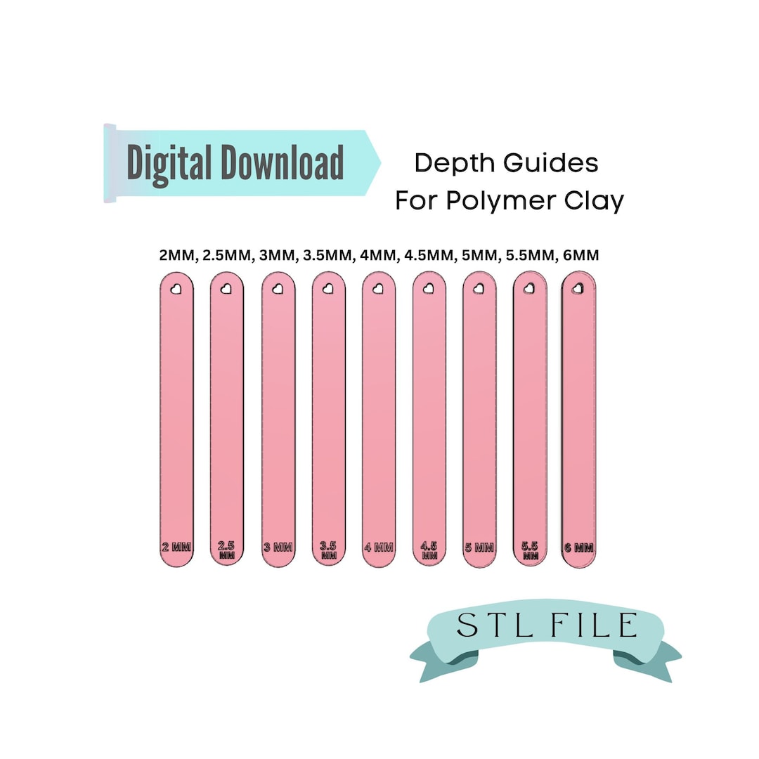 Depth Guides for Polymer Clay Digital File Download - Etsy