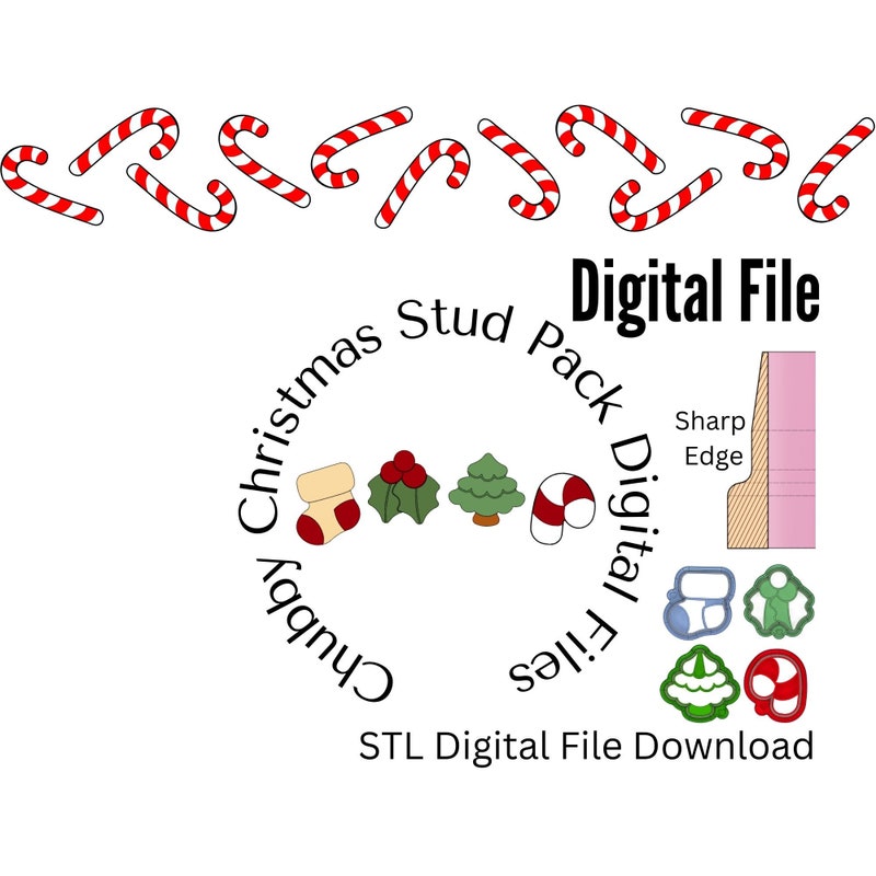Holiday Clay Cutter Stl - Etsy