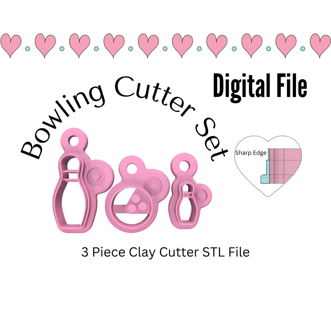 Bowling Clay Cutter Set STL Digital Download Files - Etsy