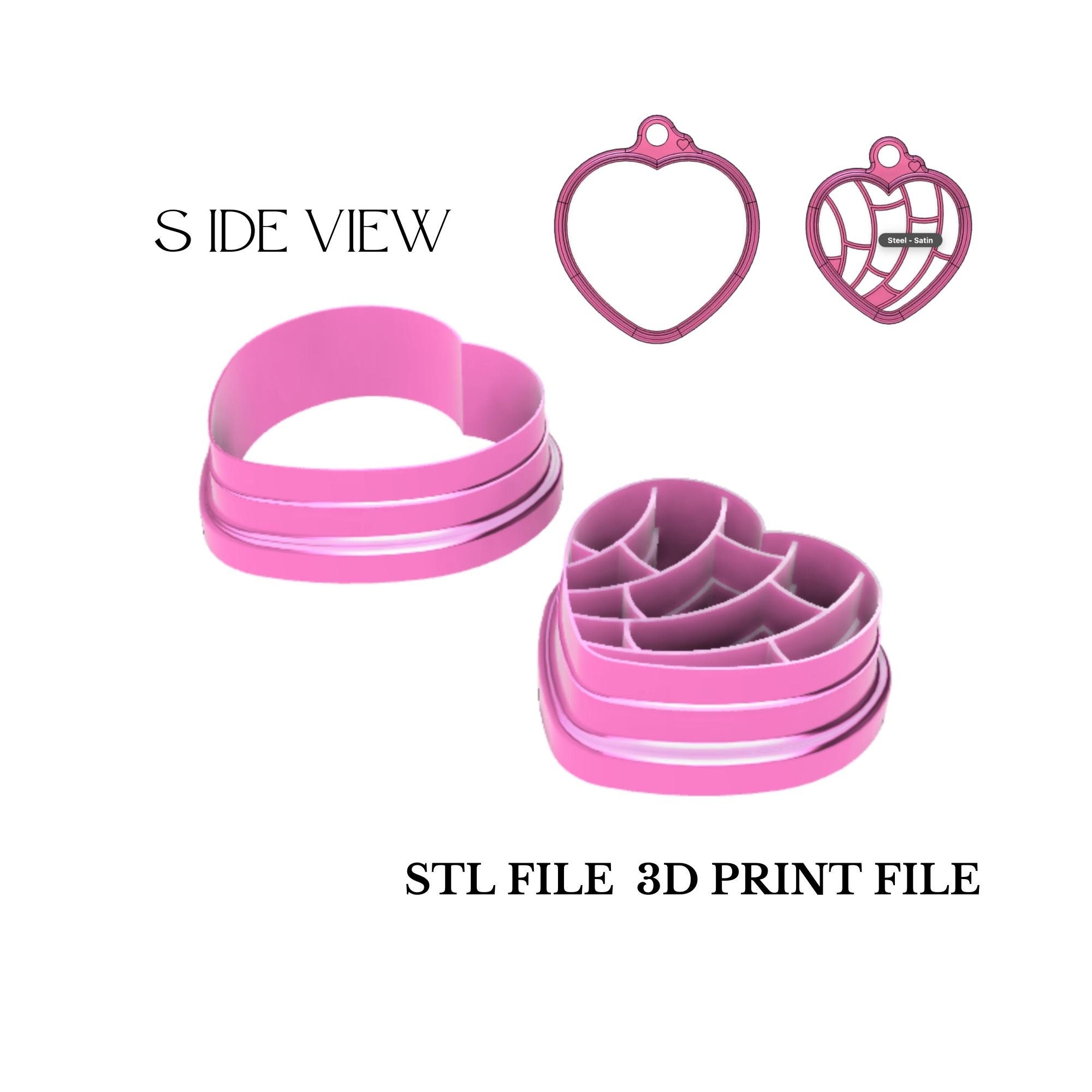 Mexican Pastry Heart Concha Cinco De Mayo Clay Cutter STL Digital ...