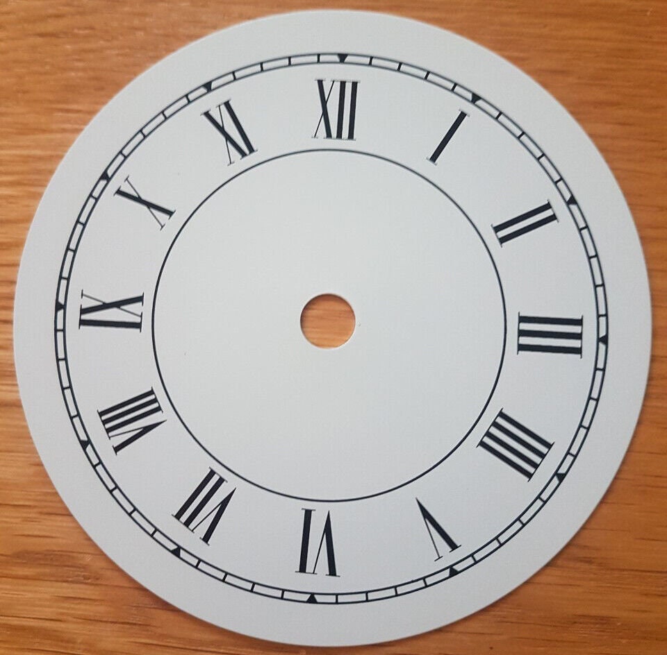NEW 4.5 4 1/2 Inch Clock Dial Face White 119mm Roman - Etsy