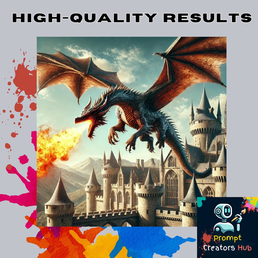 Dragon Prompt Guide: 1 Dalle Prompt, 1 Midjourney Prompt, 2 Eye ...